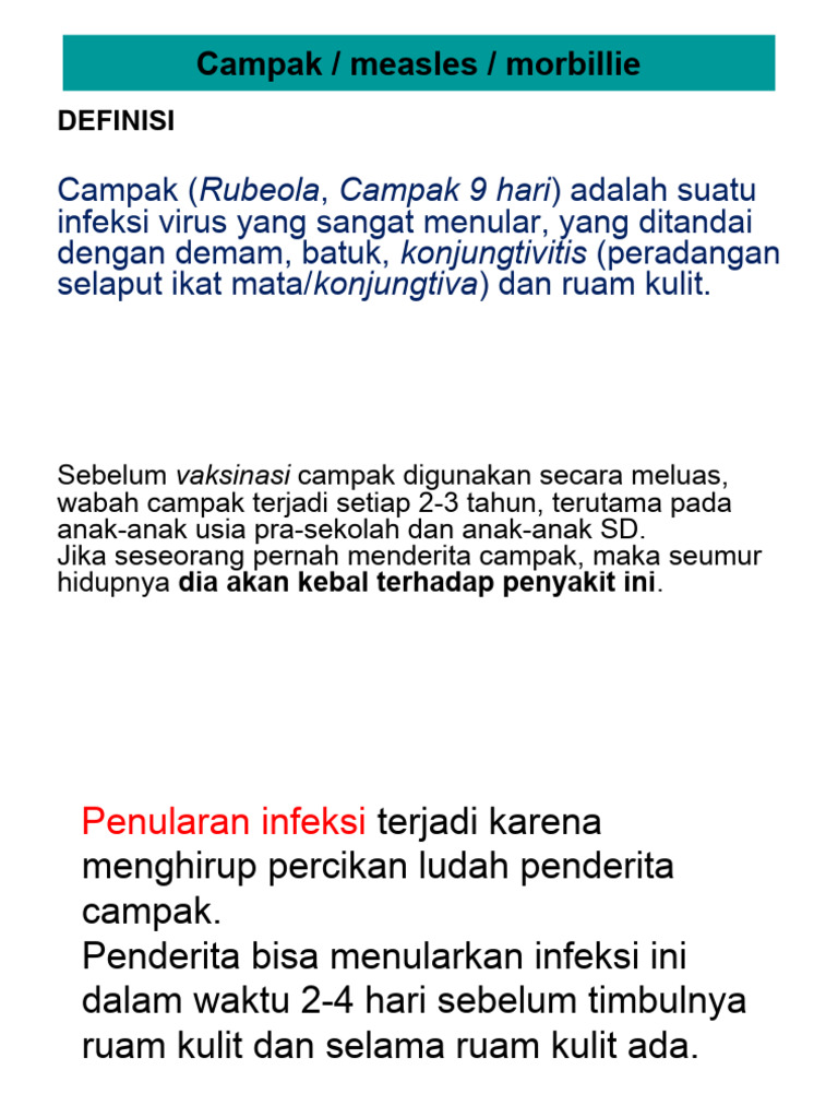 Panduan Lengkap Campak | PDF | Pengembangan Diri | Kesehatan Holistik
