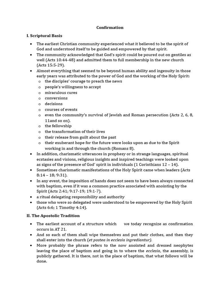 Confirmation | PDF | Confirmation | Sacraments Confirmation | PDF | Confirmation | Sacraments