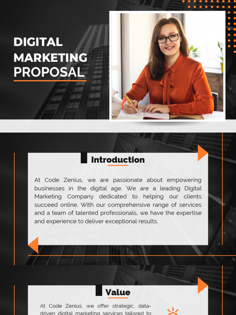 Business Proposal Presentation | PDF | Digital Marketing | Marketing