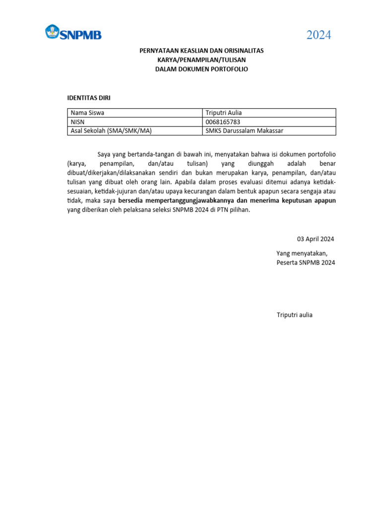 Triputri Aulia | PDF