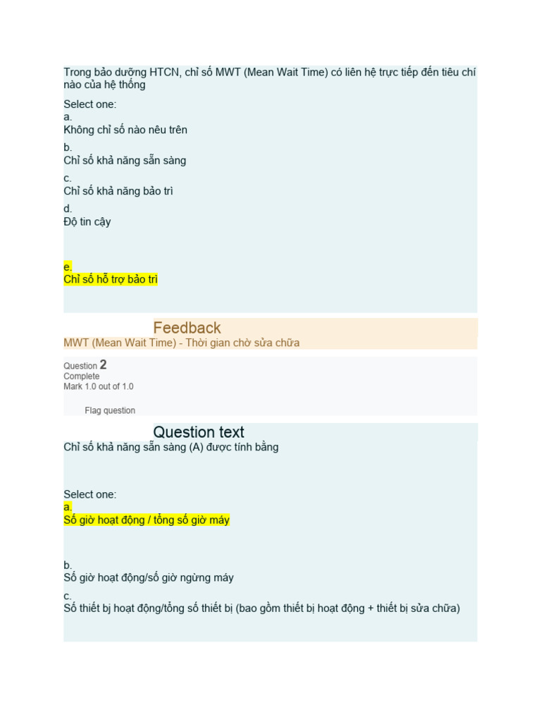 Trong bảo dưỡng HTCN | PDF