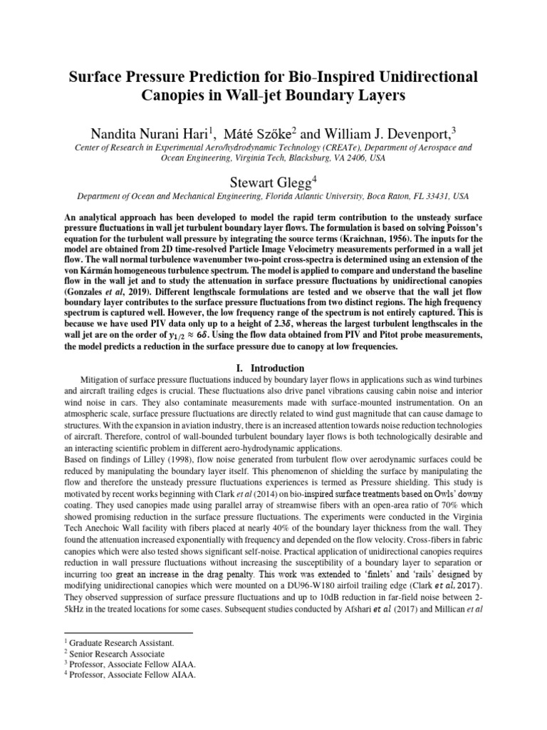 Aviation2021 Finalmanuscript | PDF | Boundary Layer | Fluid Dynamics