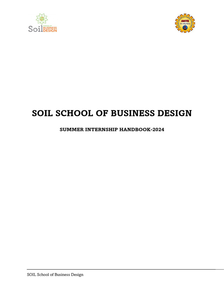 Summer Internship Handbook 2024 | PDF | Employment | Internship