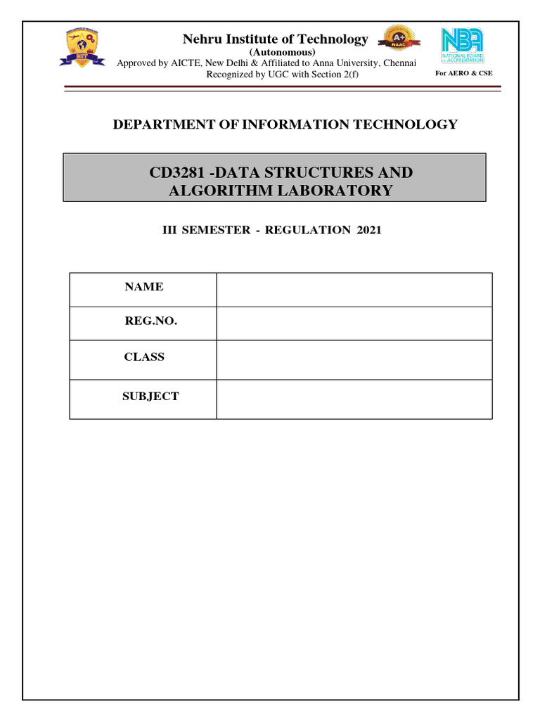 LAB RECORD-DATA STRUCT | PDF | Queue (Abstract Data Type) | Combinatorics LAB RECORD-DATA STRUCT | PDF | Queue (Abstract Data Type) | Combinatorics