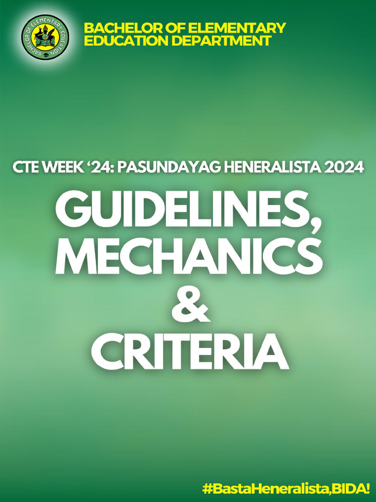 CTE-Week-2024-Guidelines-and-Criteria | PDF | Question