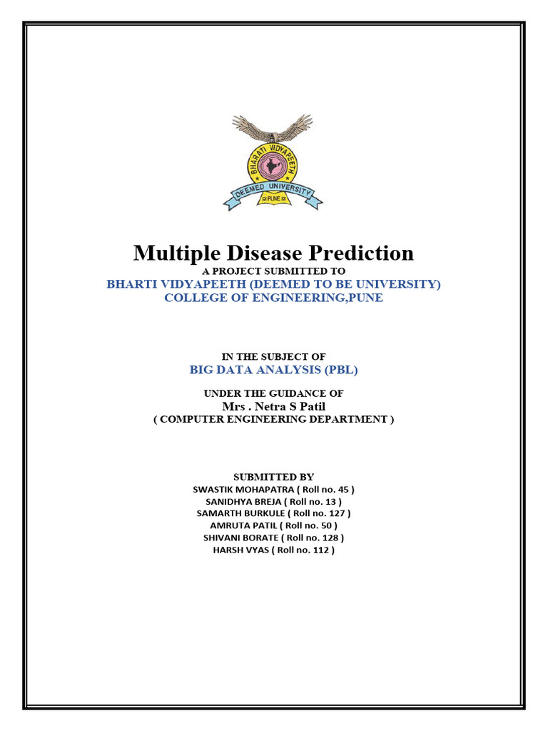 Multiple Disease Project | PDF | Machine Learning | Python (Programming Language)