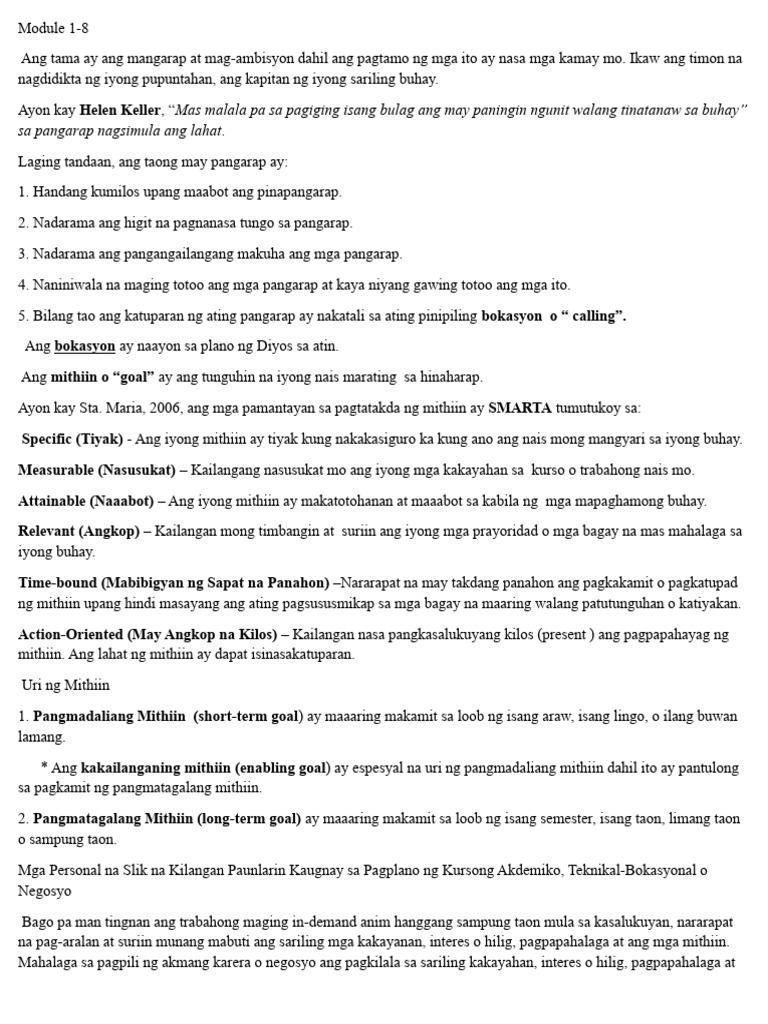 Notes 4th QTR Summary | PDF