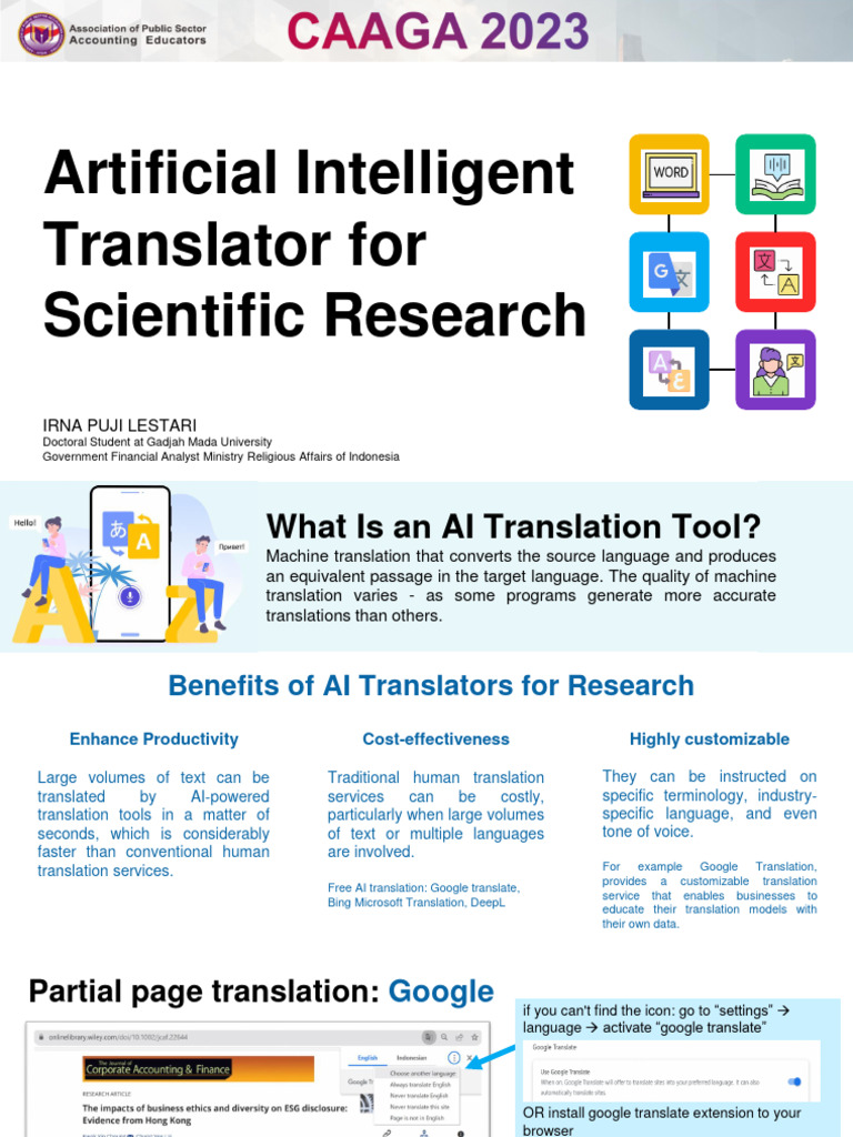 AI Translator For Scientific Research | PDF | Translations | Artificial ...