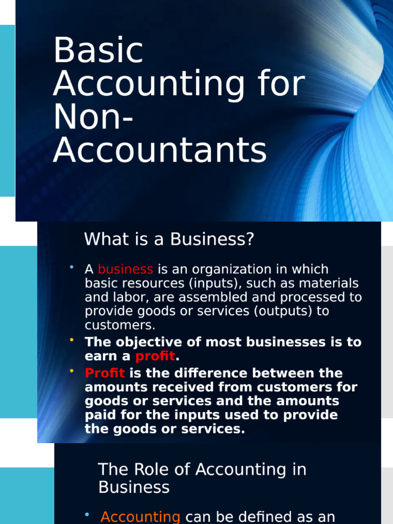 Basic Accounting For Non Accountants | PDF