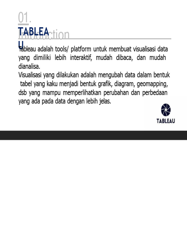 01 Tableau Introduction | PDF