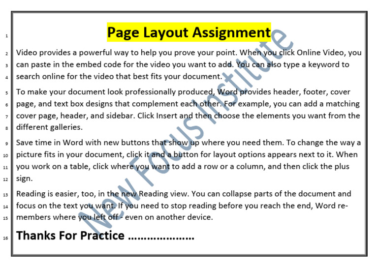 Page Layout Assignmen1 | PDF