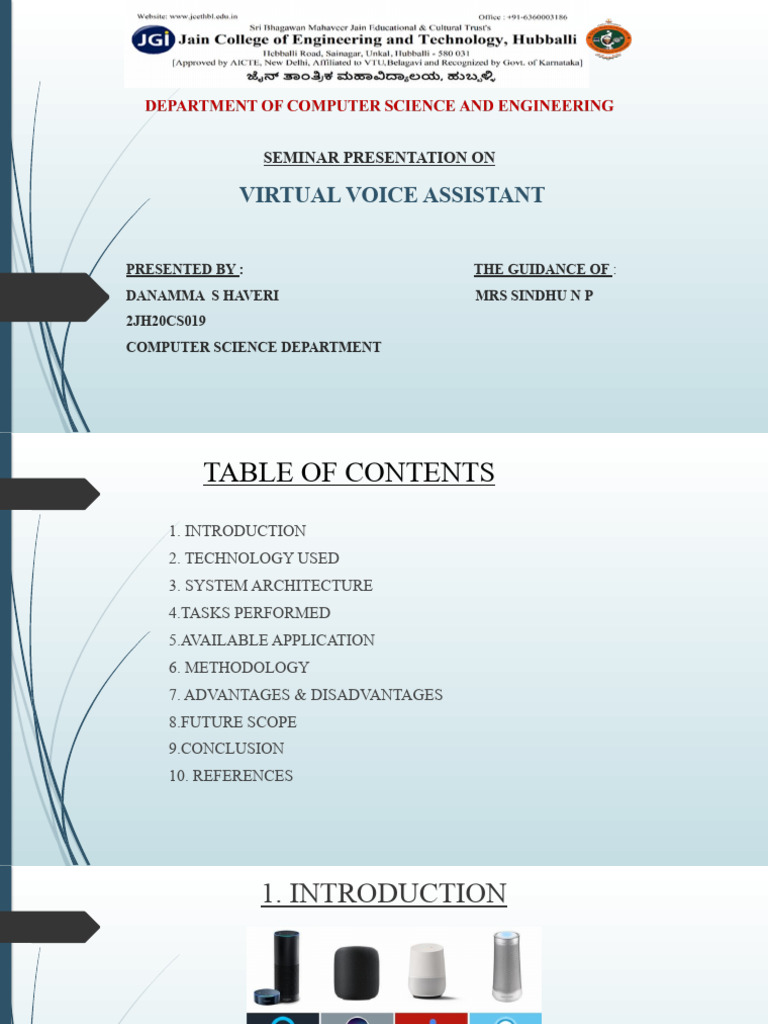 Final PPT Virtual Assistant | PDF | Computing | Human Communication