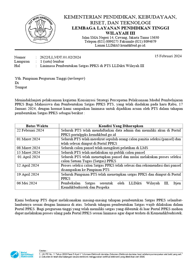 Linimasa PPKS 2024 | PDF