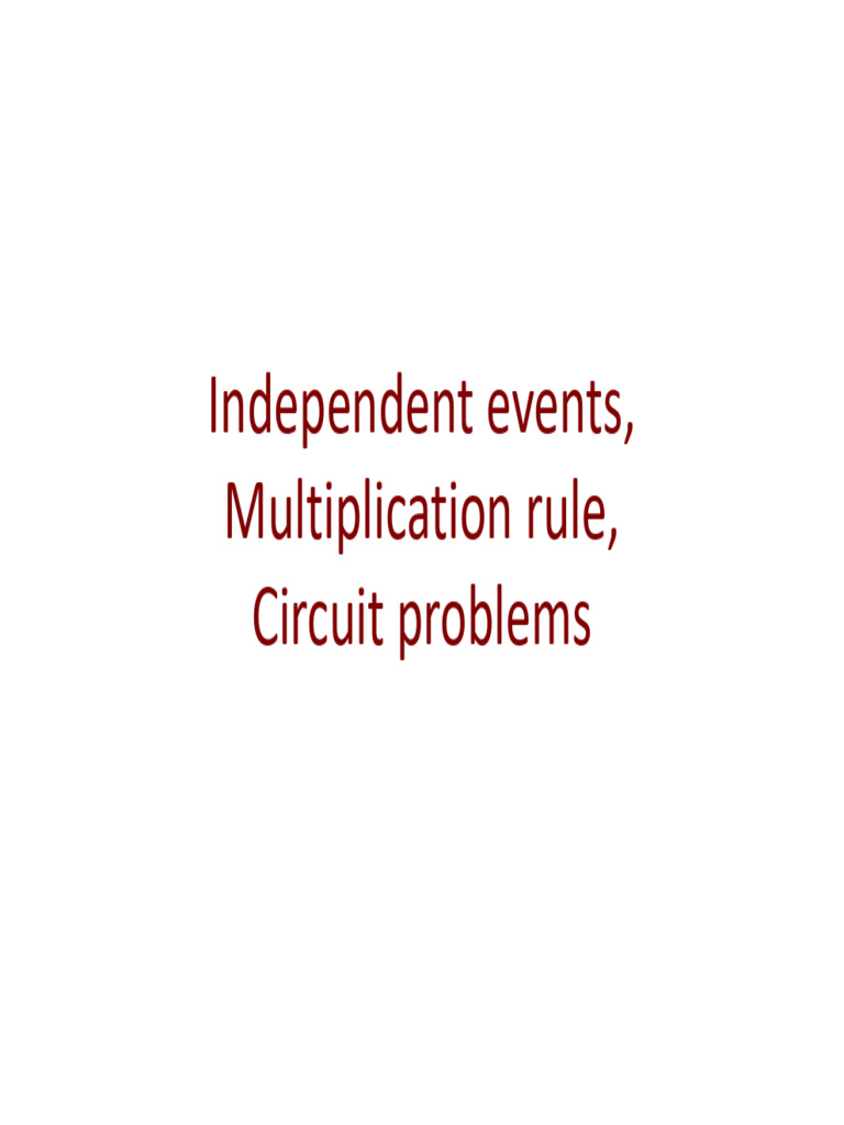 Lecture 5 Circuits Conditional Probability Bayes | PDF | Hypothesis ... Lecture 5 Circuits Conditional Probability Bayes | PDF | Hypothesis ...