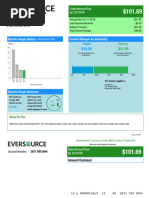Newly Designed Eversource Bill | PDF