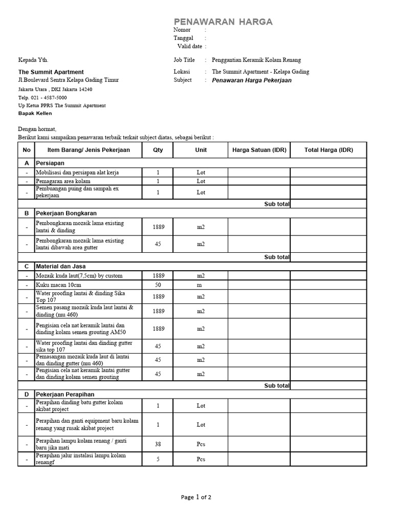 Mozaik Keramik Pool | PDF