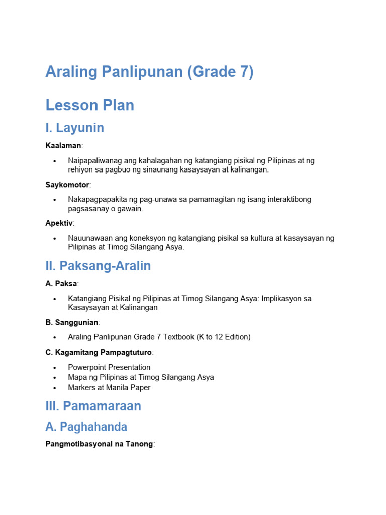 Naipapaliwanag Ang Kahalagahan NG Katangiang Pisikal NG Pilipinas at NG ...
