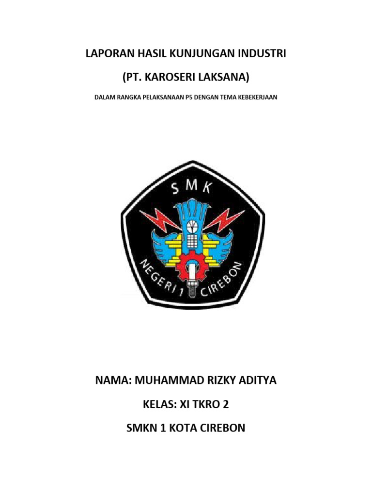Laporan Hasil Kunjungan Industri Aditya Xi TKR 2 | PDF | Seni