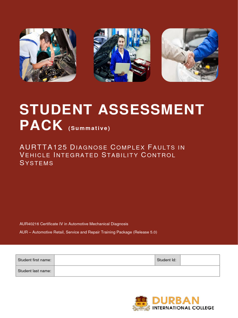 AURTTA125 Assessment Pack Overview | PDF | Anti Lock Braking System ...