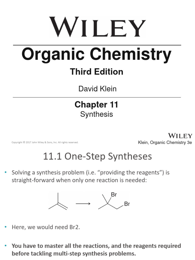 ch11 Klein PPT Organic Chem | PDF | Chemical Reactions | Alkene