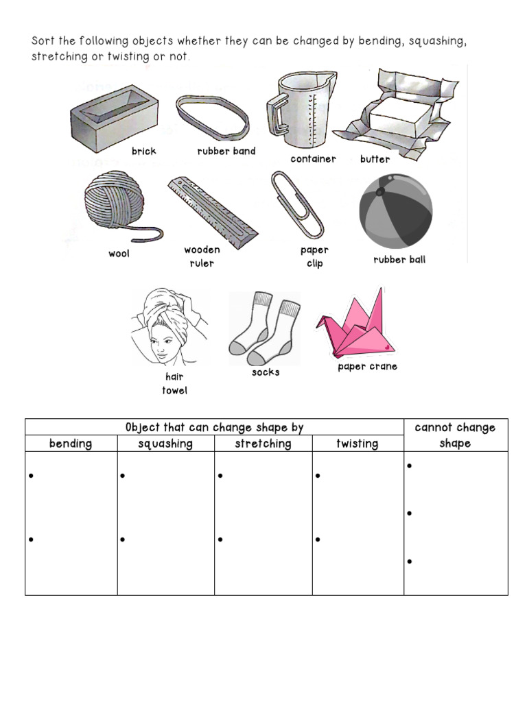 Shape Change Classification Guide | PDF | Refrigerator | Ice