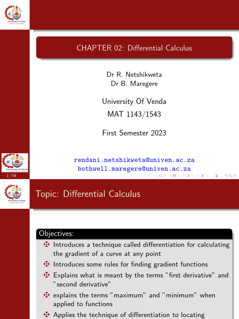 Differential Calculus | PDF | Differential Calculus | Calculus
