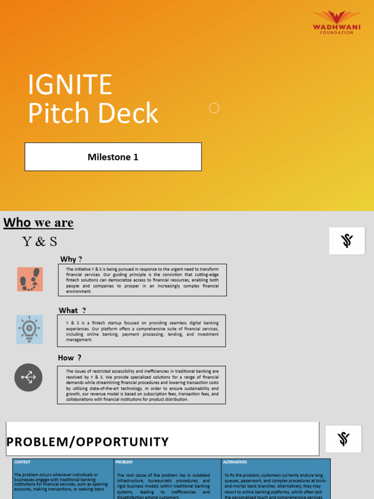 Ignite Milestone 1 Assignment-1712849550747 | PDF | Banks | Small Business & Entrepreneurs
