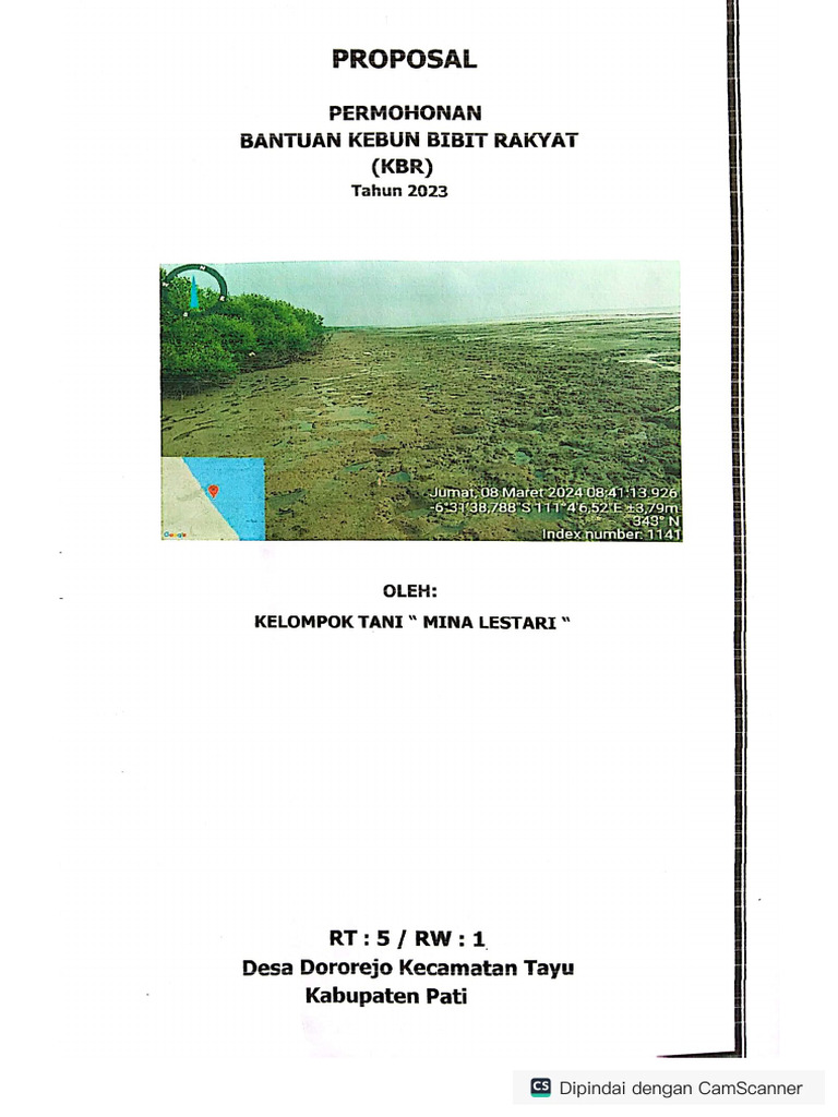 Proposal KBR Dororejo Tayu Pati | PDF