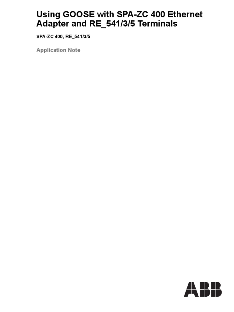 Goose Application | PDF | Electrical Substation | Relay