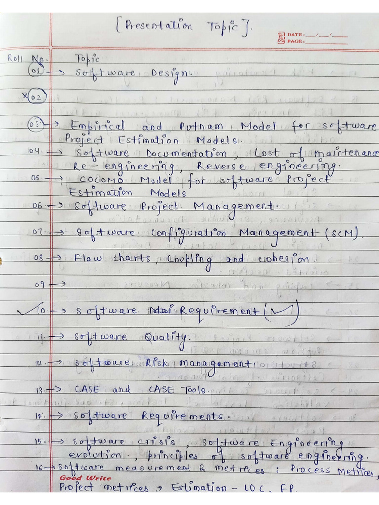 Presentation Topic of Software Engineering | PDF