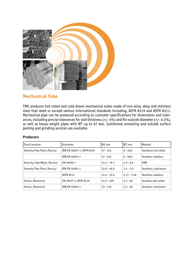 mechanical-tube-eng | PDF | Pipe (Fluid Conveyance) | Stainless Steel