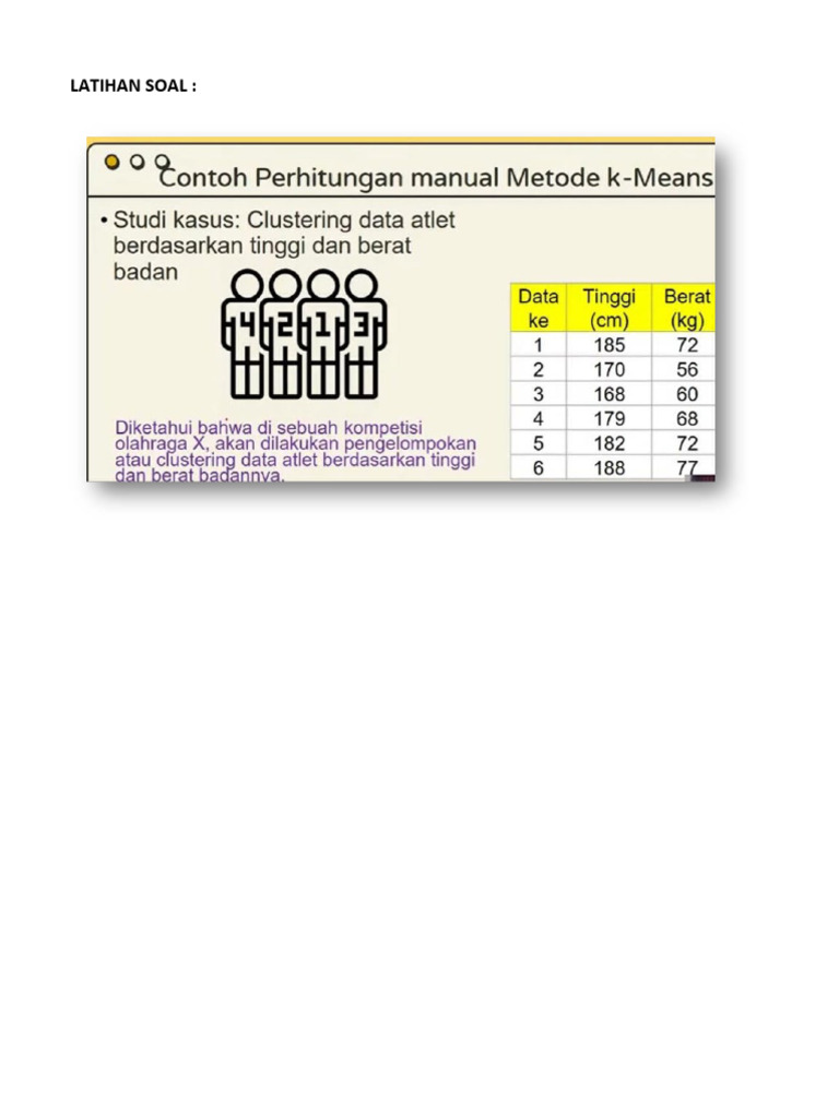 Latihan Soal (Data Atlet) | PDF