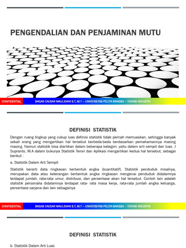 Pertemuan 6 - Pengendalian Dan Penjaminan Mutu | PDF