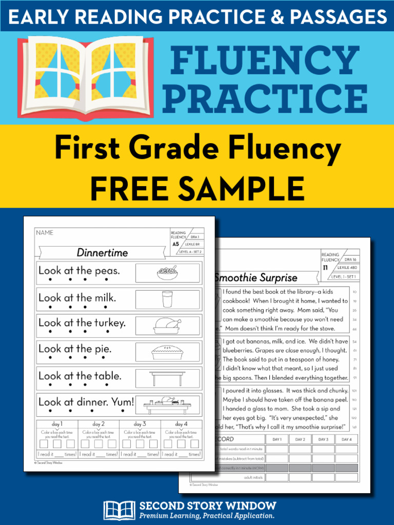 First Grade Fluency Free Sample | PDF | Microsoft Windows | Learning