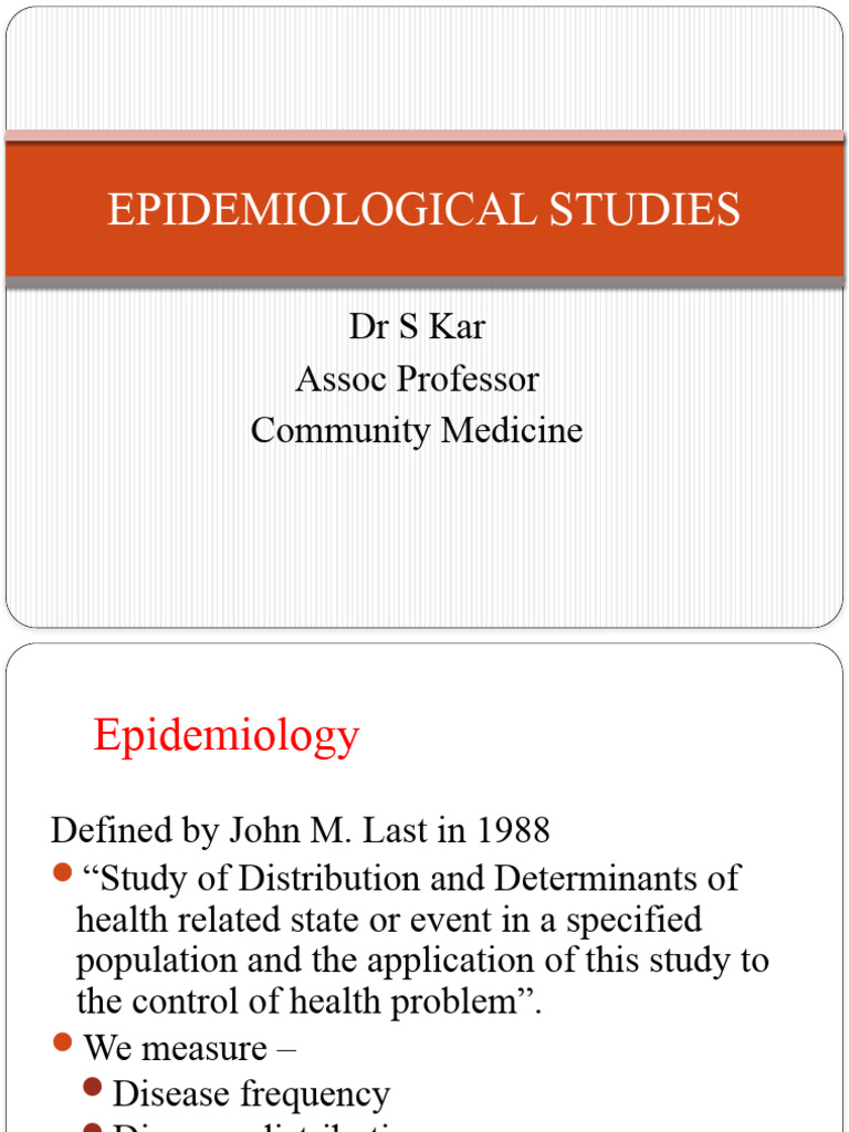Epidemiological Studies | PDF | Cohort Study | Epidemiology