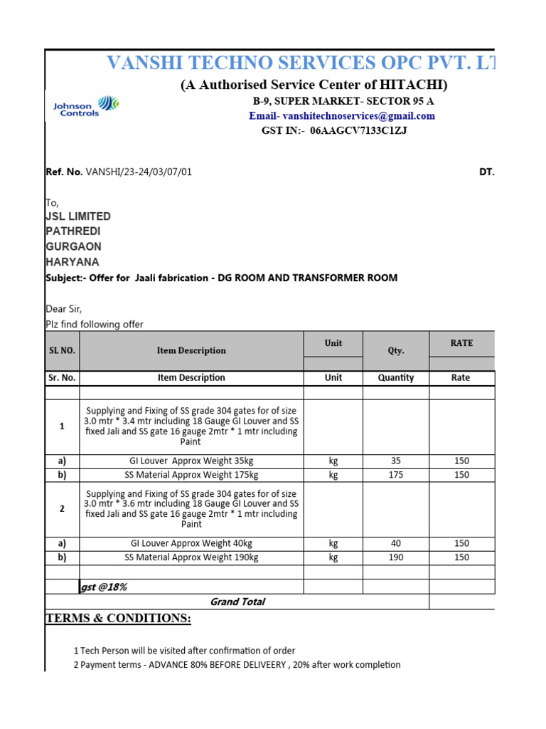 Jalli Work at New Plant - 27.03.2024 | PDF