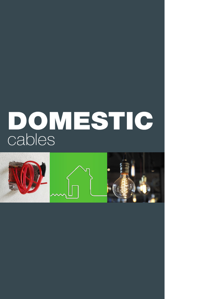 domestic-cables | PDF | Electrical Wiring | Insulator (Electricity)