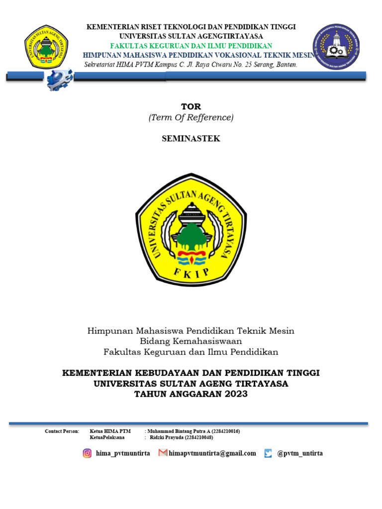Seminar Teknologi HIMA PVTM 2023 | PDF