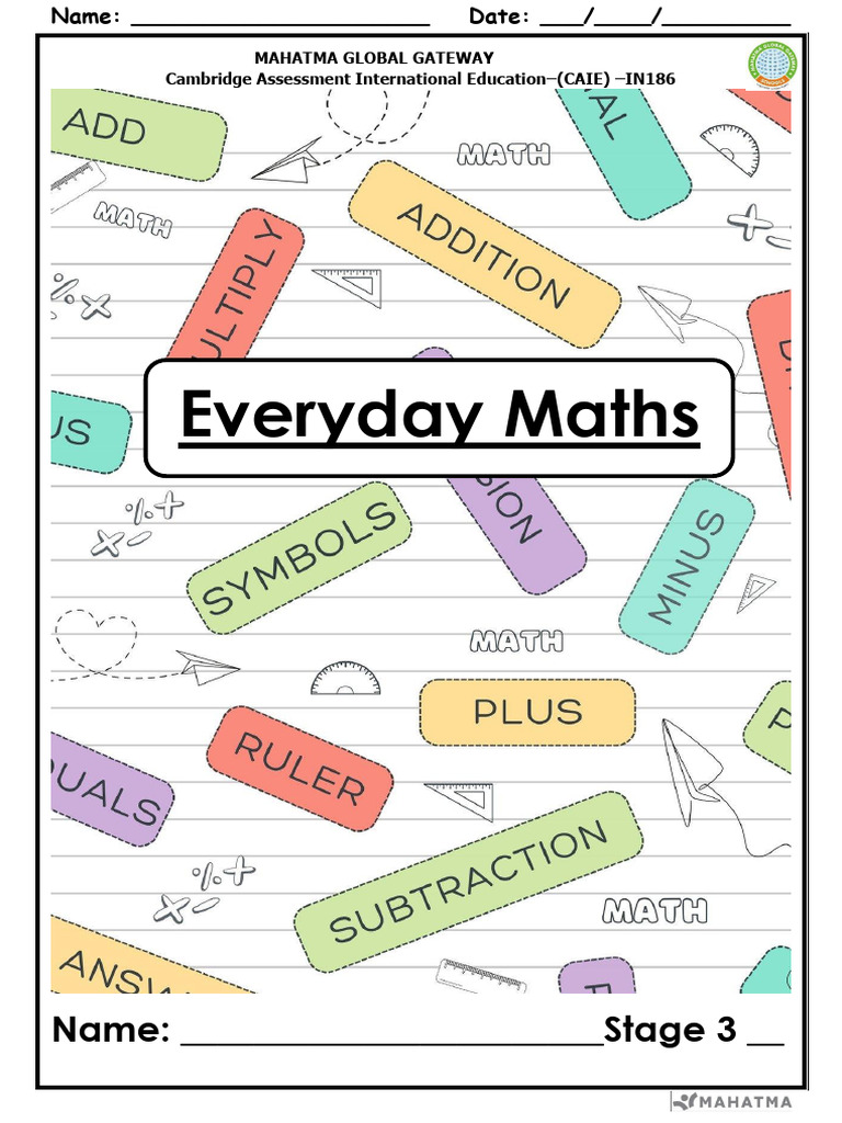 Stage 3 Everyday Maths Worksheet | PDF | Science & Mathematics