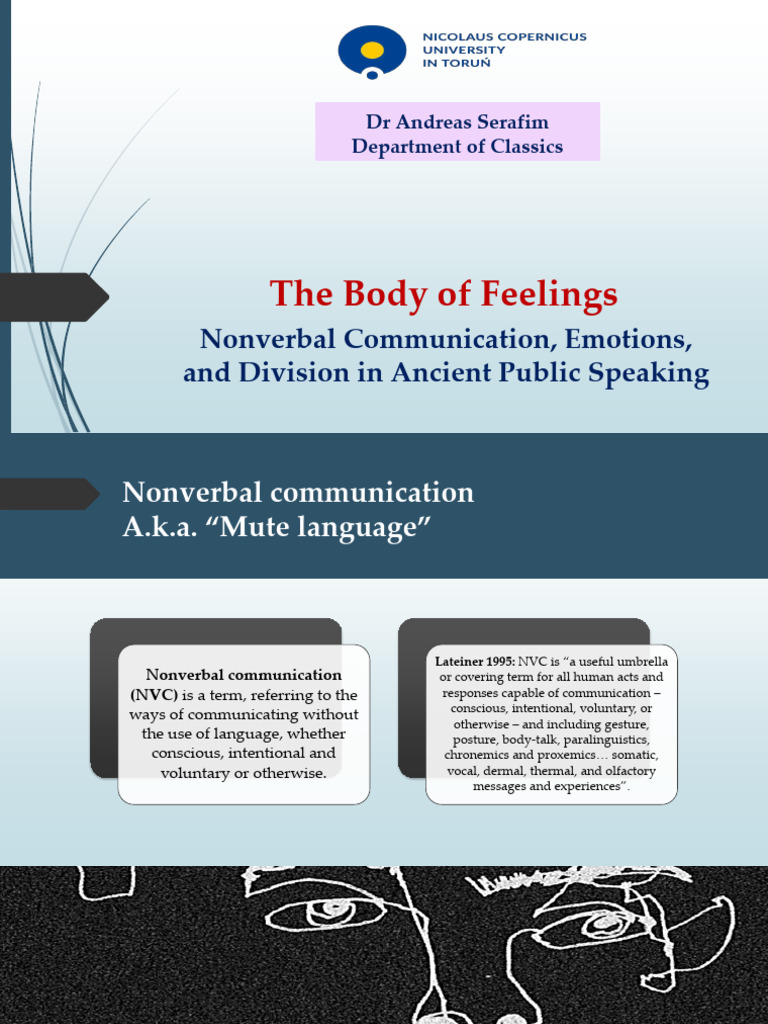 Serafim-Invited Talk The Body of Feelings Nonver | PDF | Nonverbal ...
