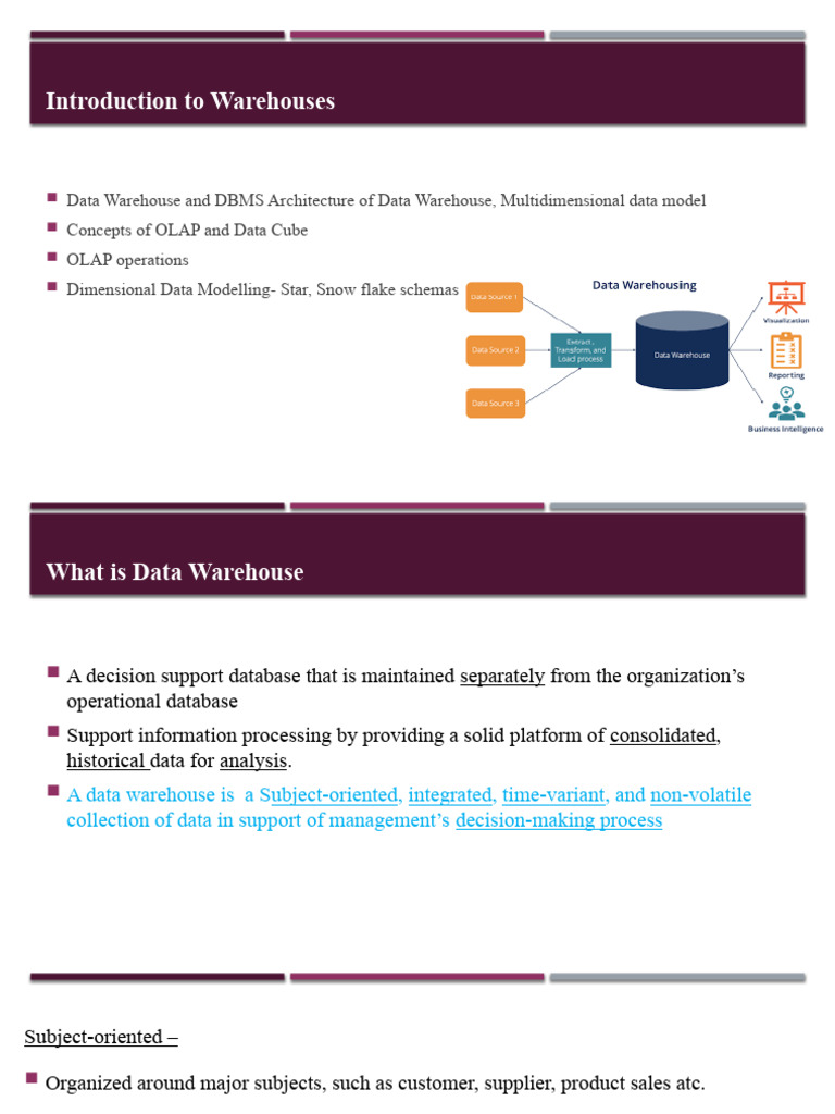 Chapter 2.introduction To Data Warehouse | PDF | Data Warehouse | Databases