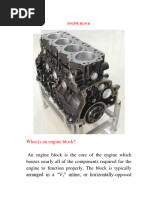 Engine Block Manufacturing Process | PDF | Casting (Metalworking) | Engines