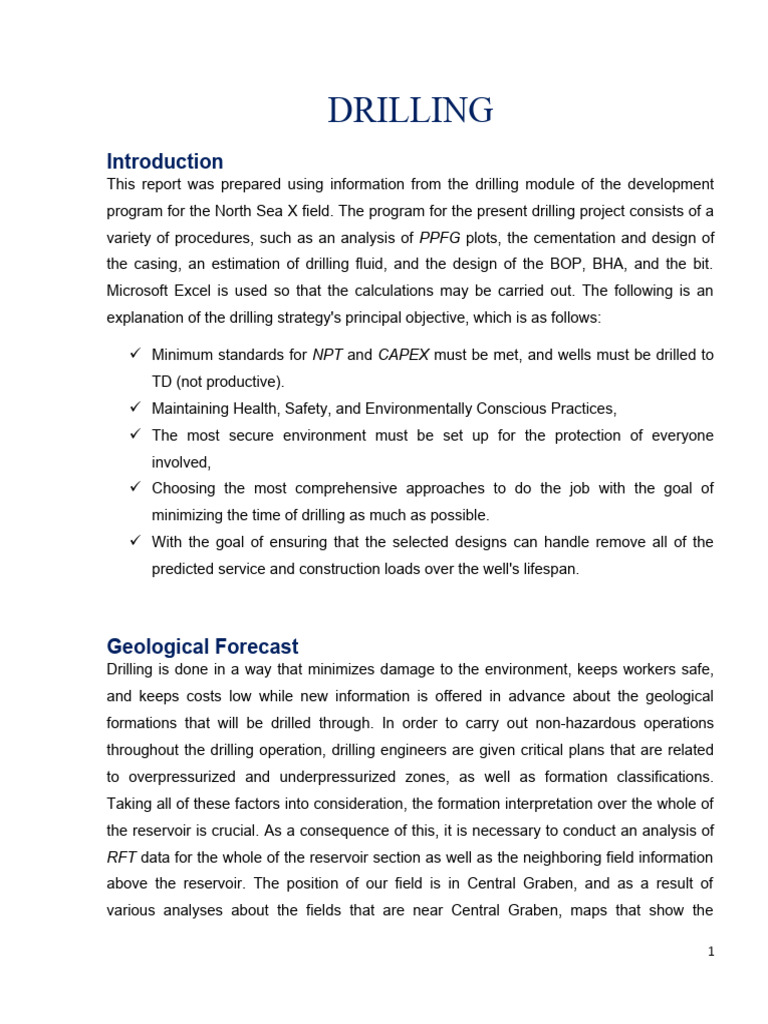 Drilling Part | PDF | Casing (Borehole)