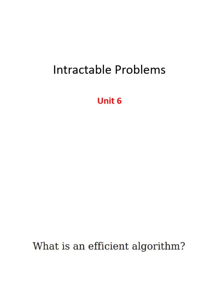 Cap538 Unit 6 Pdf Time Complexity Computational Complexity Theory 0062