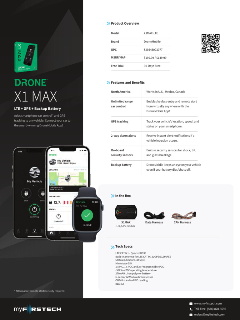Drone X1MAX-LTE_Datasheet | PDF | Computing