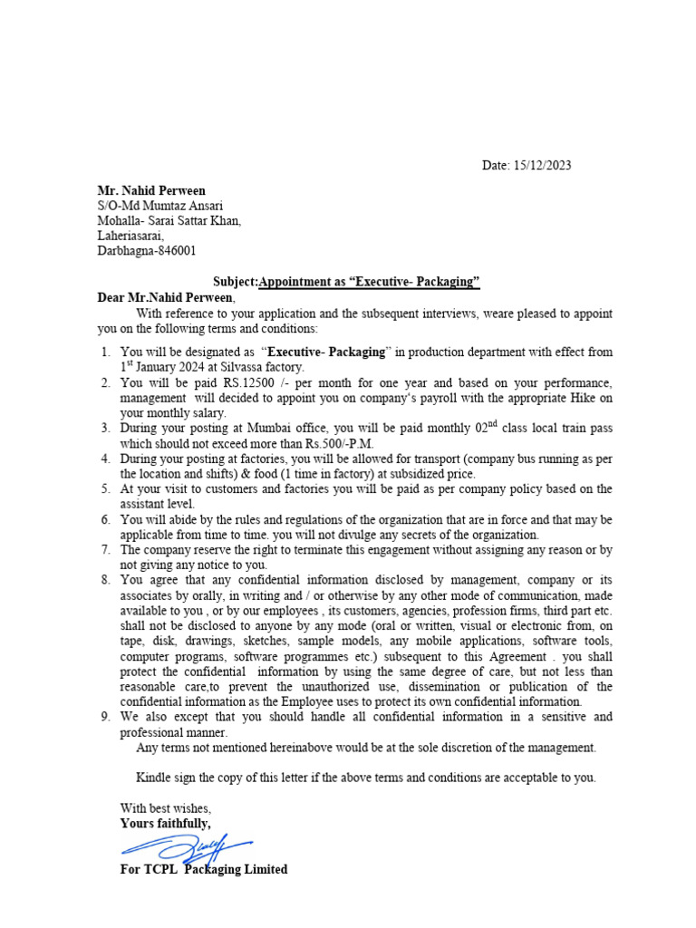 TCPL_New | PDF | Confidentiality | Information