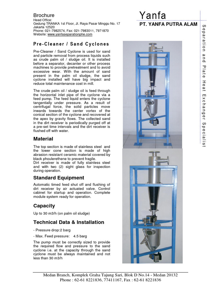 Brochure Sand Cyclone | PDF