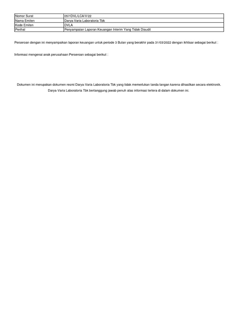 FinancialStatement 2022 I DVLA | PDF