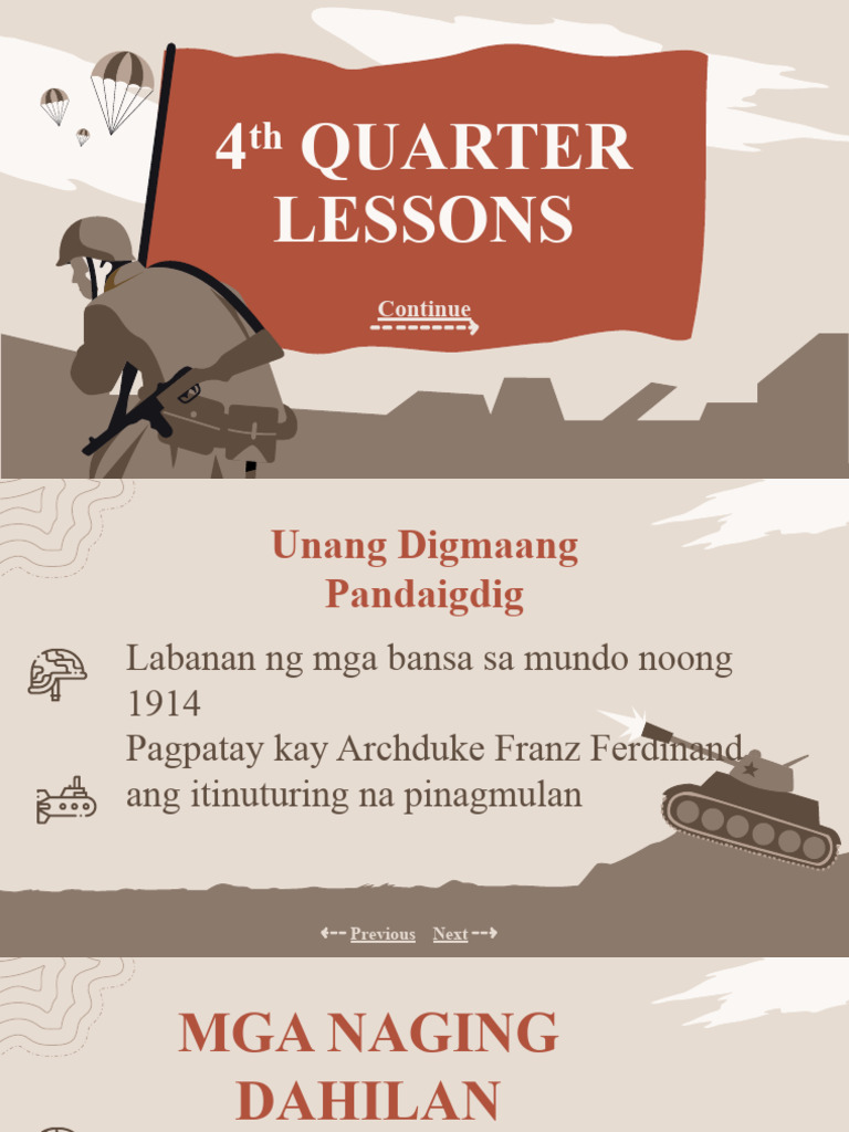 4th Quarter Lessons | PDF