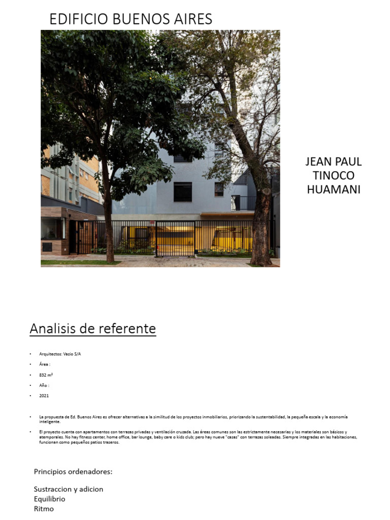 T2 Taller 3 Analisis de Referente Tinoco | PDF | Habitación | Inicio